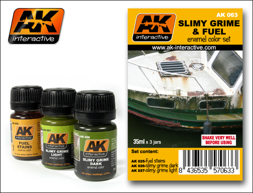 AK-Interactive AK 063 Slimy Grime and Fuel Set