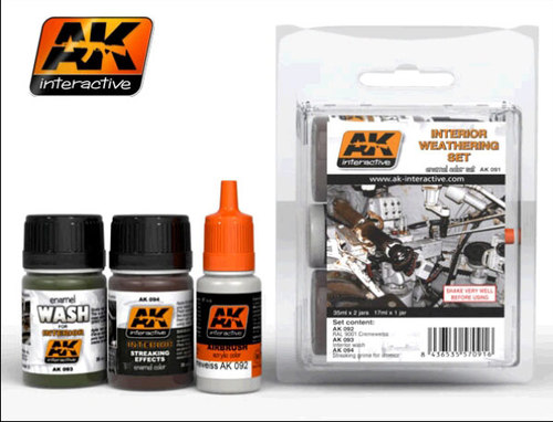 AK-Interactive AK 091 Interior Weathering Set