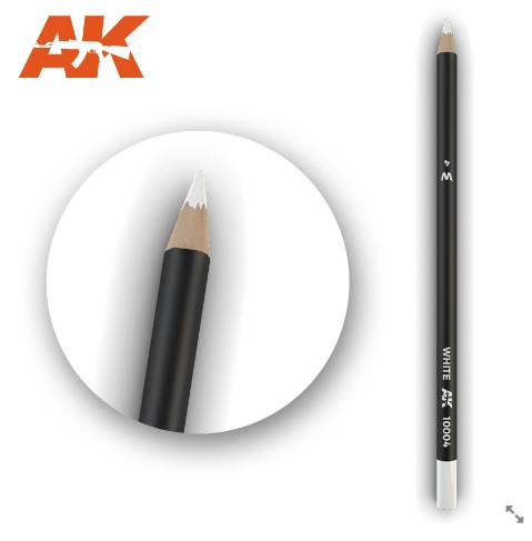 AK-Interactive 10004 Watercolor Pencil White