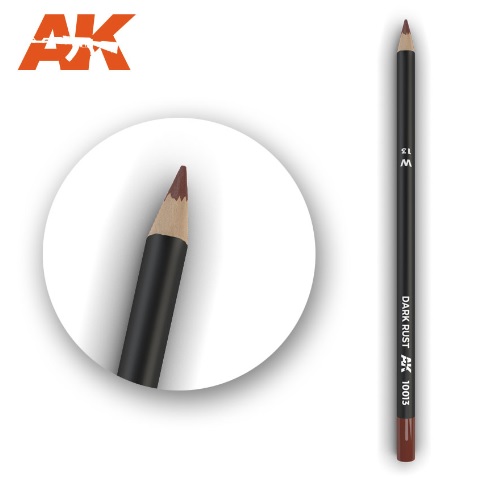 AK-Interactive 10013 Watercolor Pencil Dark Rust