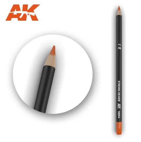 AK-Interactive 10014 Watercolor Pencil Strong Ocher