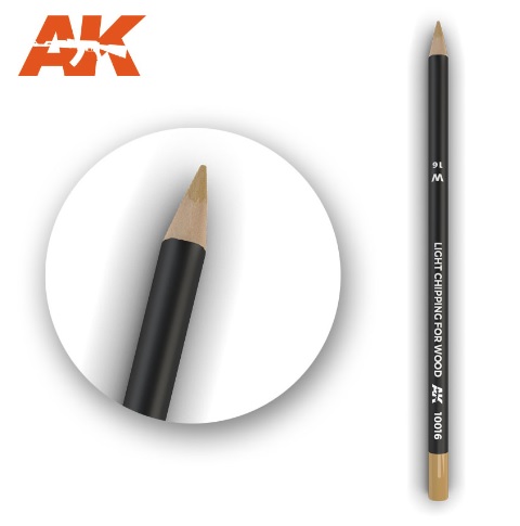 AK-Interactive 10016 Watercolor Pencil Light Chipping For Wood