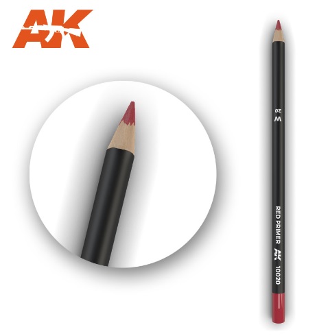 AK-Interactive 10020 Watercolor Pencil Red Primer