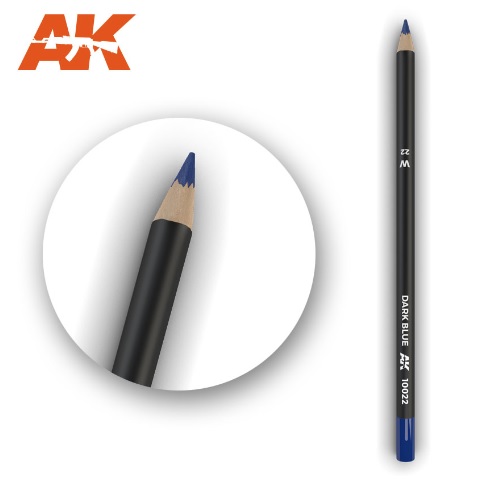 AK-Interactive 10022 Watercolor Pencil Dark Blue