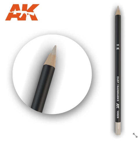AK-Interactive 10026 Watercolor Pencil Dust-Rainmarks