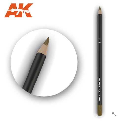 AK-Interactive 10036 Watercolor Pencil Bronze