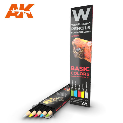 AK-Interactive 10045 BASIC COLORS: Shading & demotion set