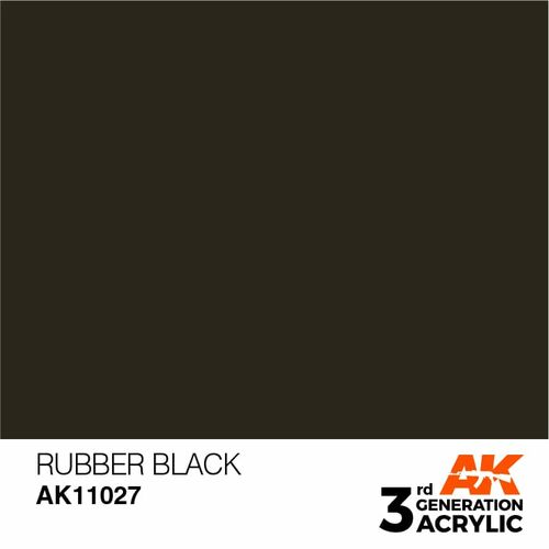 AK-Interactive AK 11027 Rubber Black