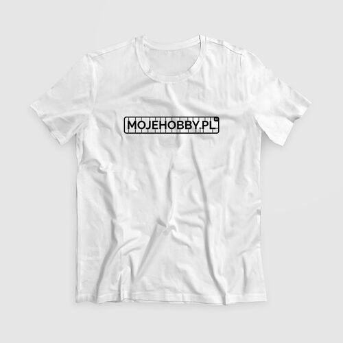PJB TSH-MHNP-BIAL-XL Biały T-Shirt z napisem mojehobby.pl - rozmiar XL