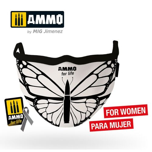 AMMO of Mig Jimenez 8074 AMMO for Life "Butterfly" Face Mask