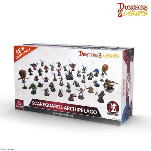 Archon Studio DNL0109 Dungeons & Lasers - Scareguards Archipelago Raiders And Beasts