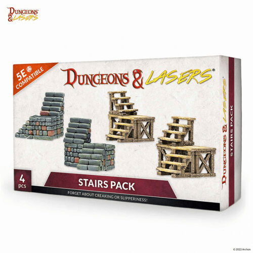 Archon Studio DNL0038 Dungeons & Lasers Expansion Set: Stairs Pack