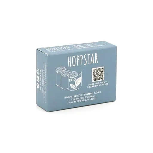 Hoppstar Zamenske rolne ECO papira za fotoaparat Hoppstar Artist, 3 komada, Svetloplave