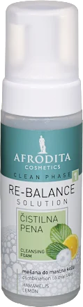 AFRODITA
CLEAN PHASE 1 RE-BALANCE pena za čišćenje lica, 150 ml