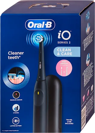 Oral-B
iO SERIES 2 CLEAN & CARE električna četkica za zube + futrola za putovanja - Night black, 1 kom