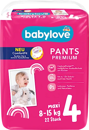 babylovePremium pelene gaćice, veličina 4 maxi (8-15kg), 22 kom