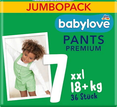 babylove
JUMBOPACK PREMIUM pelene gaćice xxl, veličina 7 (18+ kg), 36 kom