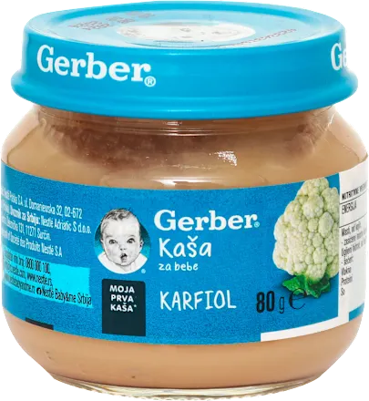 Gerber
Kaša za bebe - KARFIOL, od 6. meseca, 80 g
Dijetetska namirnica