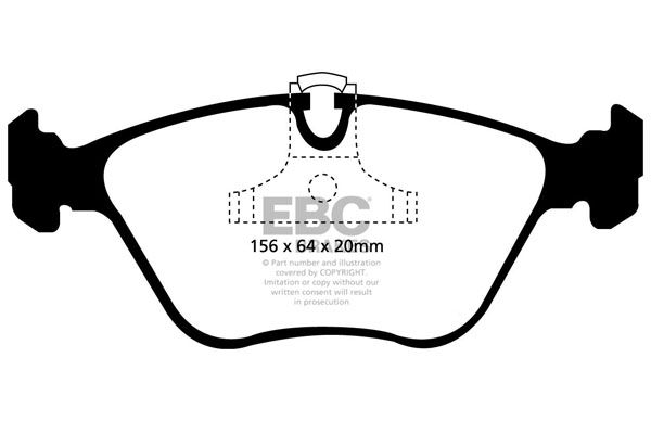 Komplet pločica, disk-kočnica EBC Brakes DP41089R