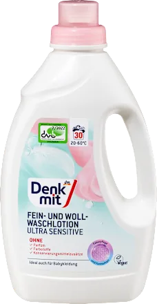 Denkmit
ULTRA SENSITIVE tečni detergent za pranje finog veša i vune, 1,5 l