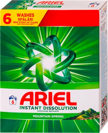ARIEL
INSTANT DISSOLUTION praškasti detergent za veš - MOUNTAIN SPRING, 390 g