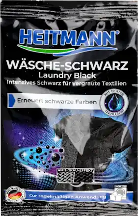 HEITMANNLaundry Black prah za crni veš za intenzivno crnu boju, 50 g
