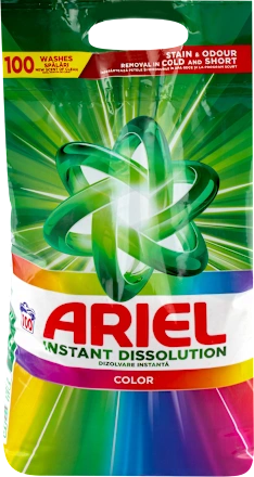 ARIEL
INSTANT DISSOLUTION COLOR praškasti detergent za veš, 6,5 kg