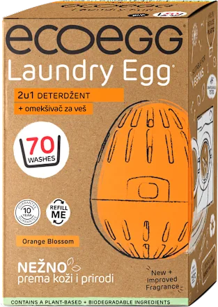 ecoegg
2u1 detergent + omekšivač za veš - Orange Blossom, 1 kom