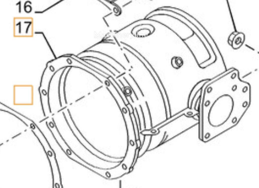 CNH 51588890 51588890 katalizator za Case VE-6HK1XBSS01 6HK1XBSS01 građevinske mašine