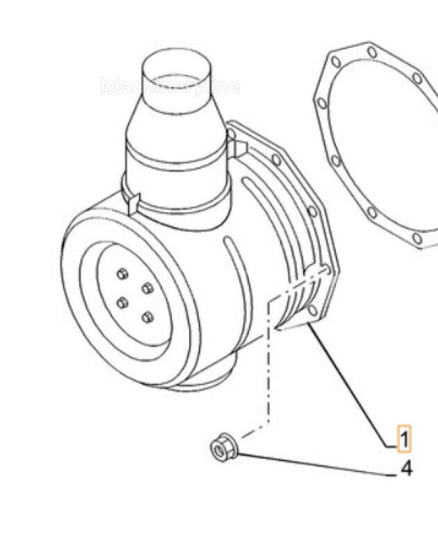 CNH 51588952 51588952 katalizator za Case 6HK1XBSS01 građevinske mašine