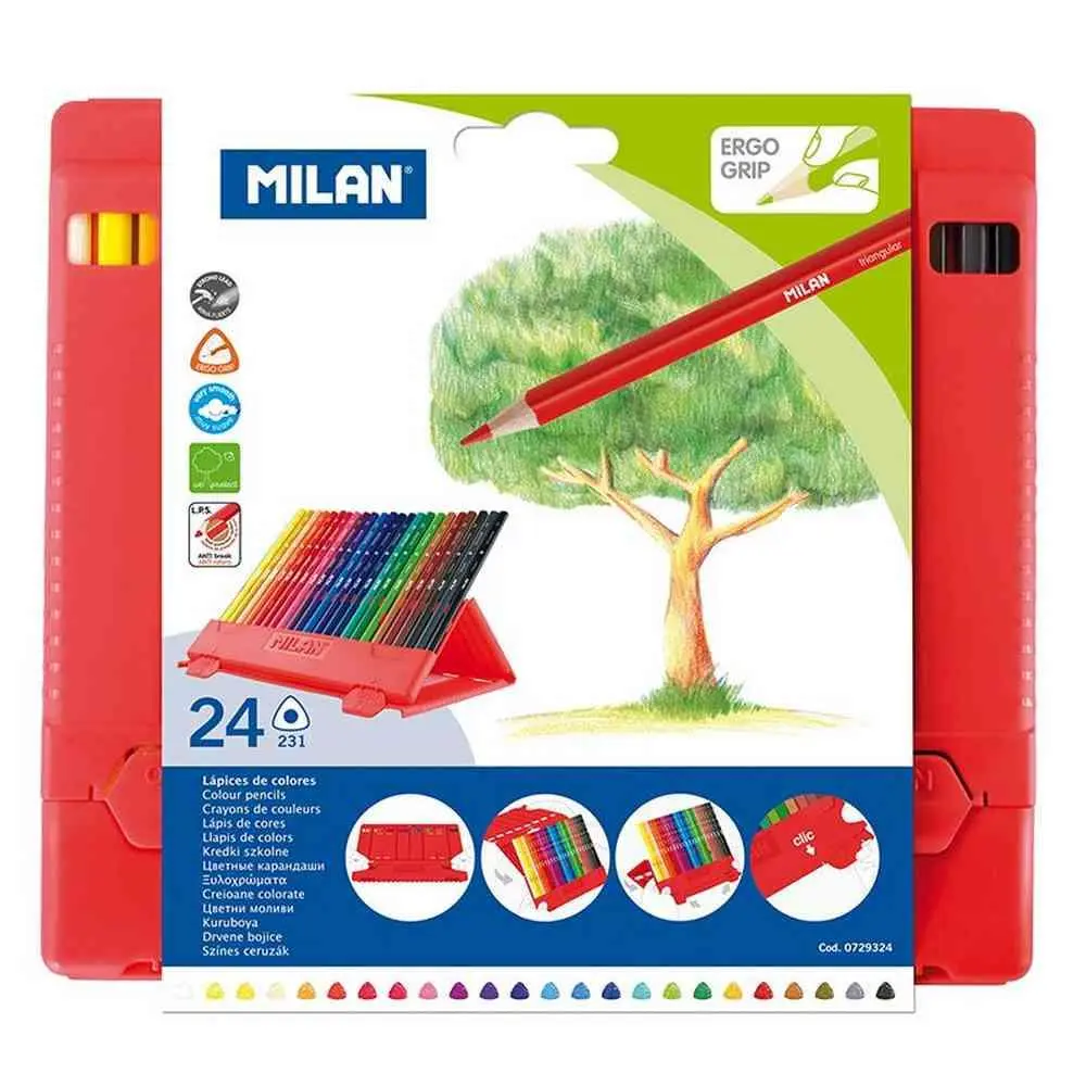 MILAN Drvene bojice u PP kutiji 24/1