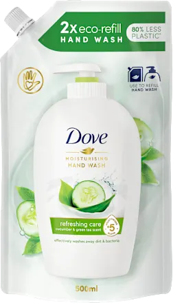 Dove
refreshing care Fresh Touch tečni sapun dopuna - cucumber & green tea, 500 ml