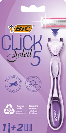 BIC5 CLICK Soleil ženski brijač - drška + 2 dopune, 1 kom