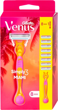 Gillette Venus
Simply3 MIAMI ženski brijač sa 8 dopuna, 1 kom