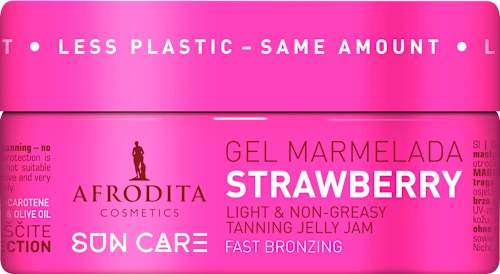 AFRODITA
SUN CARE MARMELADA za ubrzano tamnjenje - jagoda, 200 ml