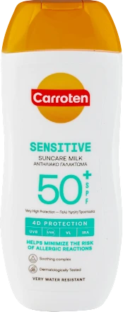 Carroten
SENSITIVE mleko za zaštitu od sunca, SPF 50+, 200 ml
