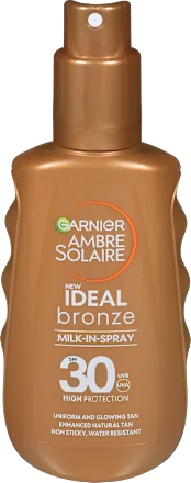 GARNIER AMBRE SOLAIRE
IDEAL bronze mleko u spreju za zaštitu od sunca, SPF30, 150 ml