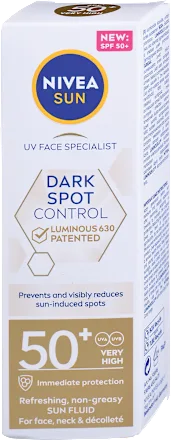 NIVEA SUN
Dark Spot Control fluid za zaštitu lica od sunca, SPF 50+, 40 ml