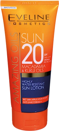 EVELINE COSMETICS
AMAZING SUN losion za zaštitu od sunca - MACADAMIA & KUKUI OILS, SPF20, 200 ml