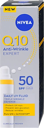 NIVEAQ10 Anti-Wrinkle EXPERT dnevni UV fluid za zaštitu kože lica od sunca, SPF50, 40 ml