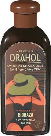 BiobazaORAOL smeđe orahovo ulje za bronzani ten, 200 ml