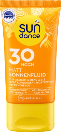 SUNDANCE
Matt fluid za zaštitu od sunca za lice i dekolte SPF 30, 50 ml