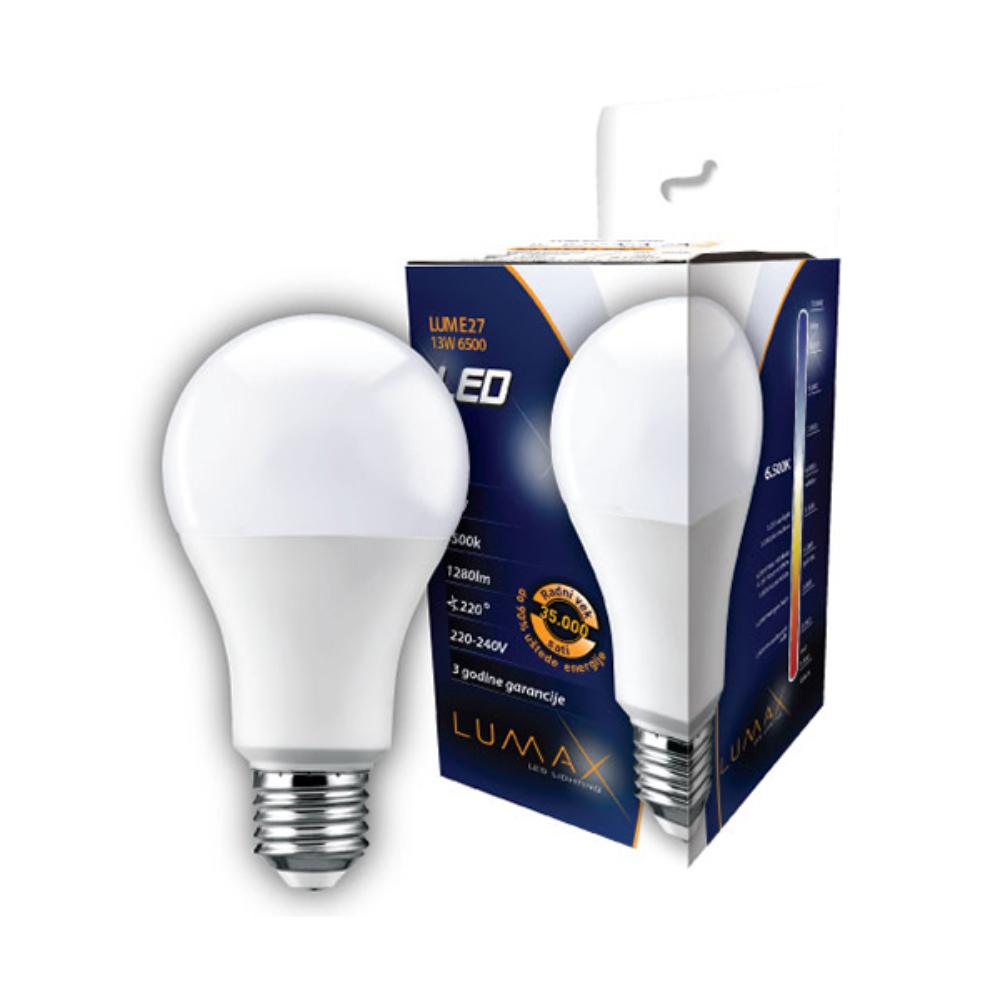 LUMAX LED SIJALICA E27-13W 6500K