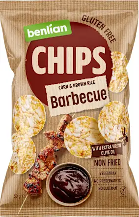 benlian
CHIPS Barbecue, 50 g
Dodatak ishrani