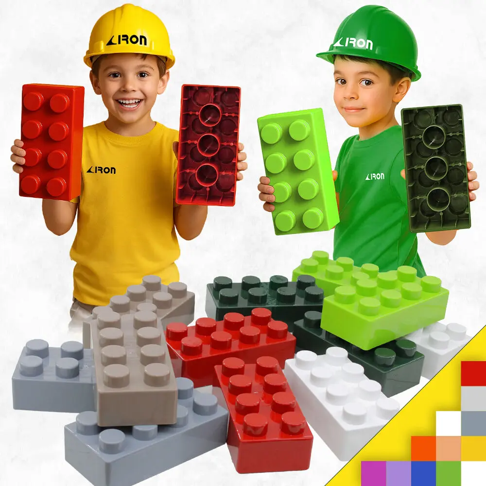 Iron Sport Kocke za decu Mega Brick, Set 50 kom, 11.5cm x 23cm x 6cm