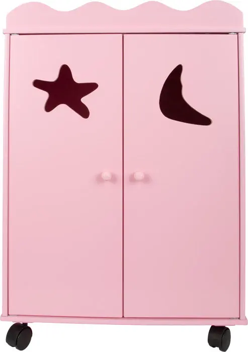 Legler Ormar za lutke, Drveni, Roze