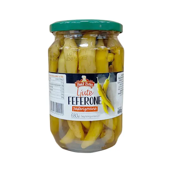 BAKA ŽIVKA Feferoni ljuti, 680g