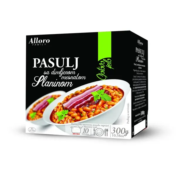 Alloro Pasulj sa slaninom, 300g