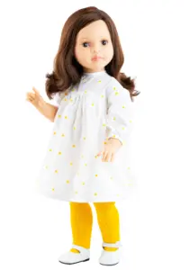 Paola Reina Lutka Lora, 60 cm, Žuto-bela