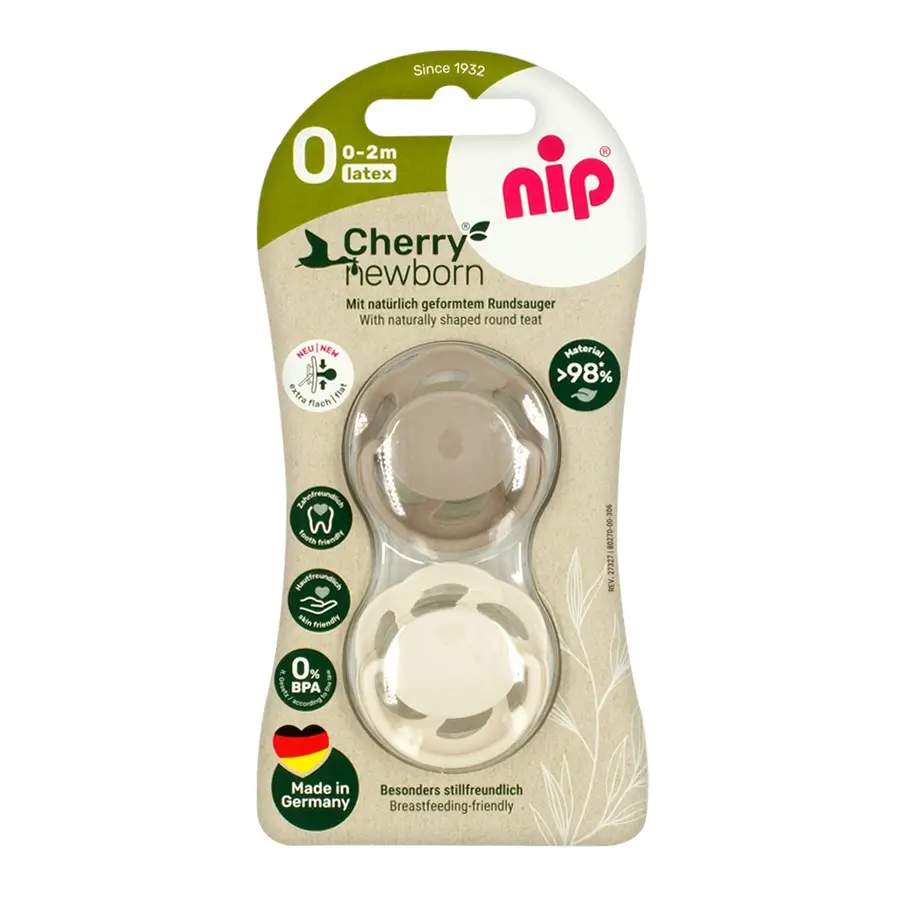 Nip Laža newborn,kaučuk, 0+m, 2kom,mix